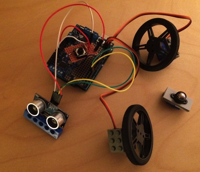 A Lego robot car with Arduino and servo motors – Thingsmatic