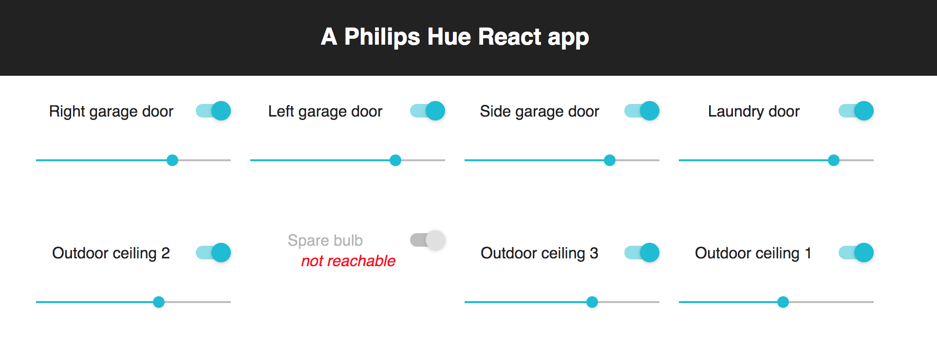 A React app for Philips Hue lights – Thingsmatic